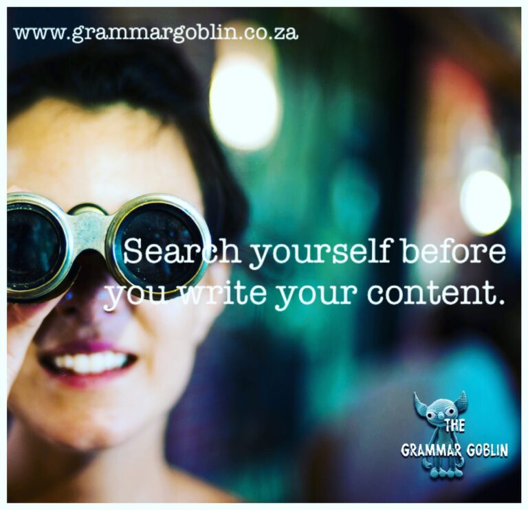 Search Yourself - Grammar Goblin