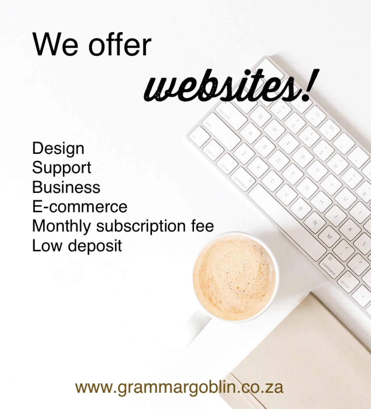 We Offer Websites! - Grammar Goblin
